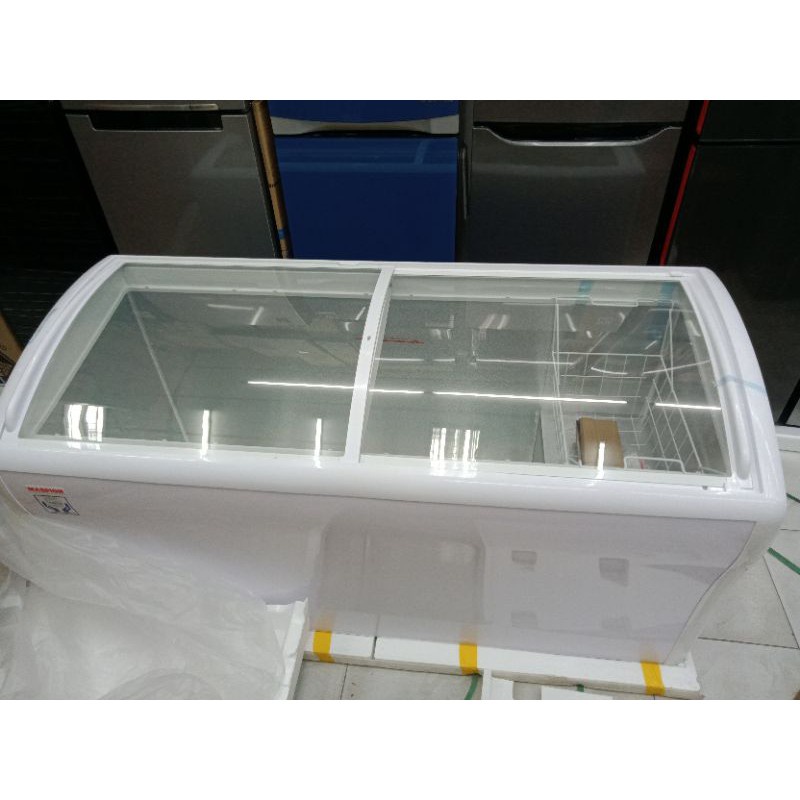 Jual CHEST FREEZER BOX MASPION / UCHIDA UFH-600C SLIDING GLASS [600 L ...