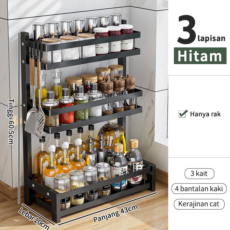 Jual Rak Bumbu Dapur Stainless Steel Rak Bumbu Rak Dapur Serbaguna Rak ...