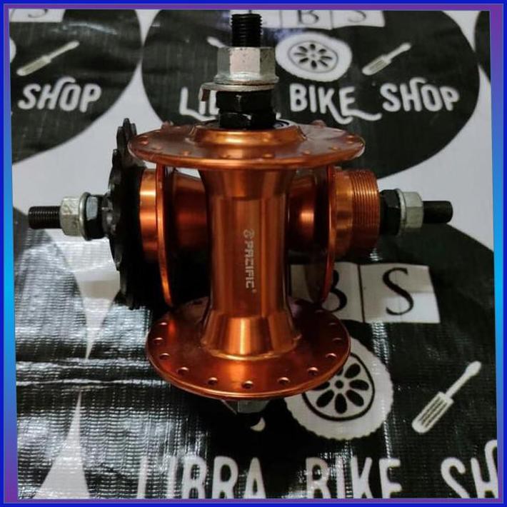 Jual hub pacific fixie 36 hole oren anodize l hub doltrap pacific fixie ...
