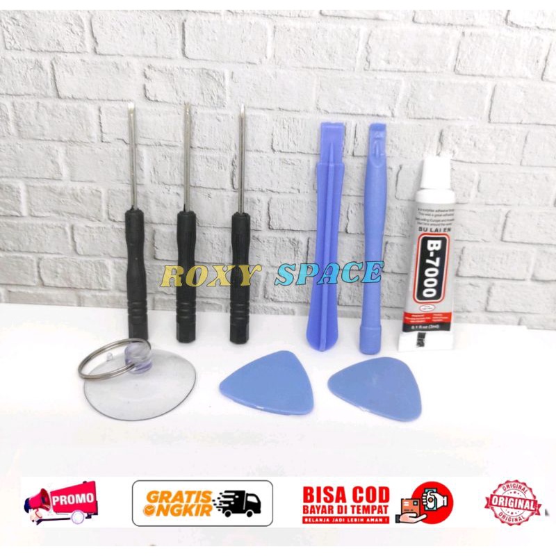 Jual Obeng Set 8 In 1 Pembuka Baut Hp Plus Lem Lcd Touchscreen B7000 3 ...