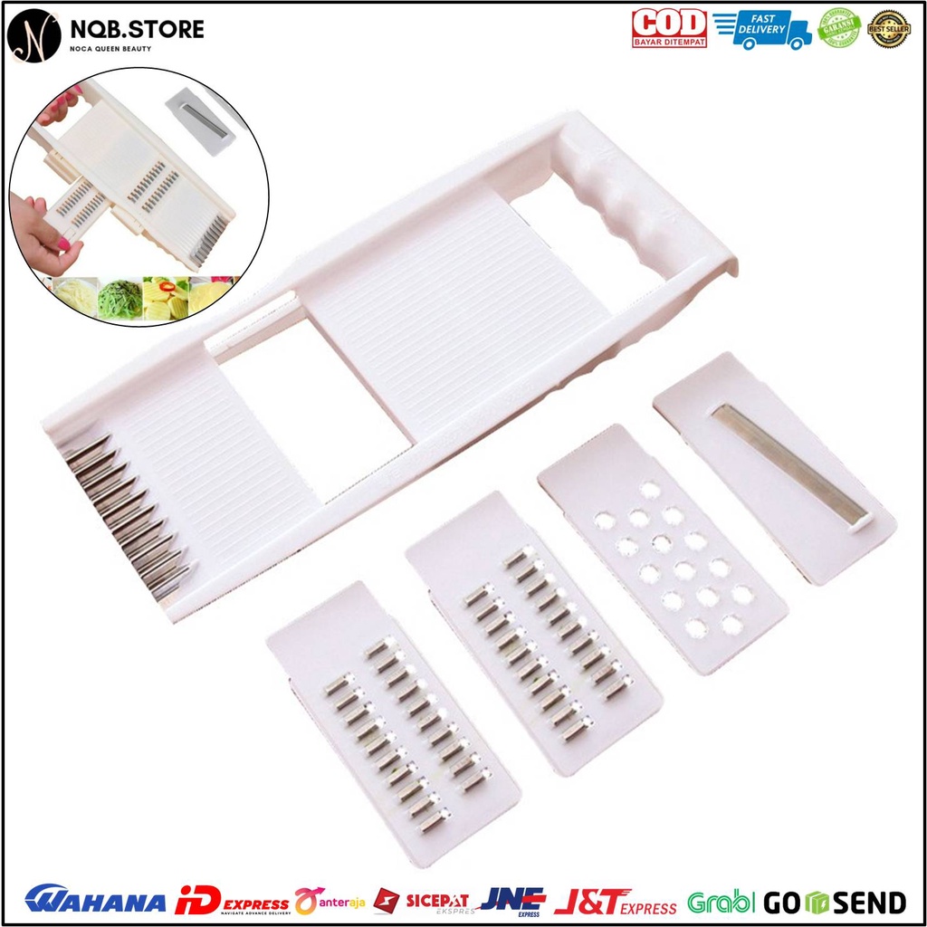Jual NQB - Parutan Serbaguna 4 Jenis Mata Pisau - Plastik Putih Warna ...