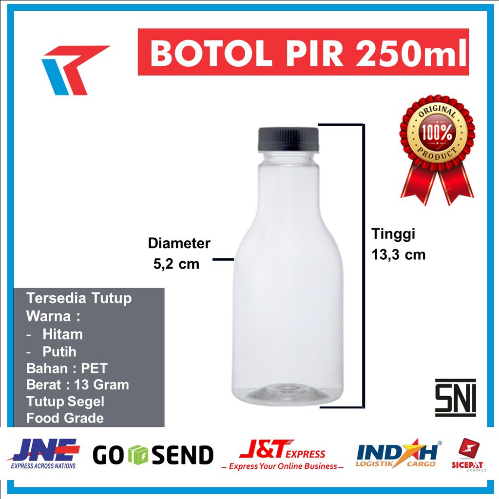 Jual BOTOL PIR 250 ML BOTOL PEAR 250 ML BOTOL ECO CIKITA 250 ML BOTOL ...