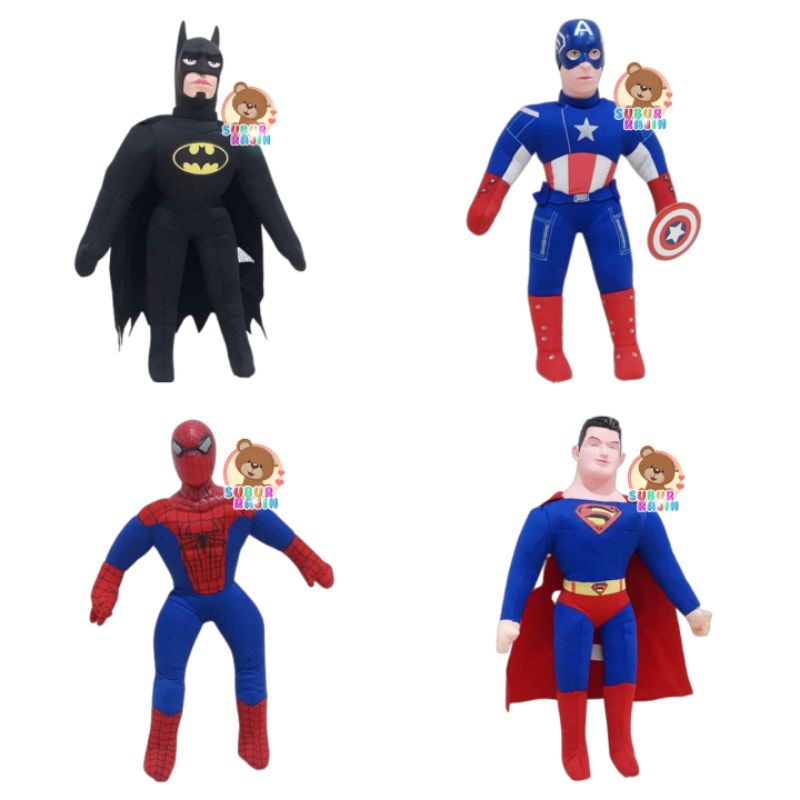 Jual Boneka Superhero superman/batman/spiderman/captain america ...