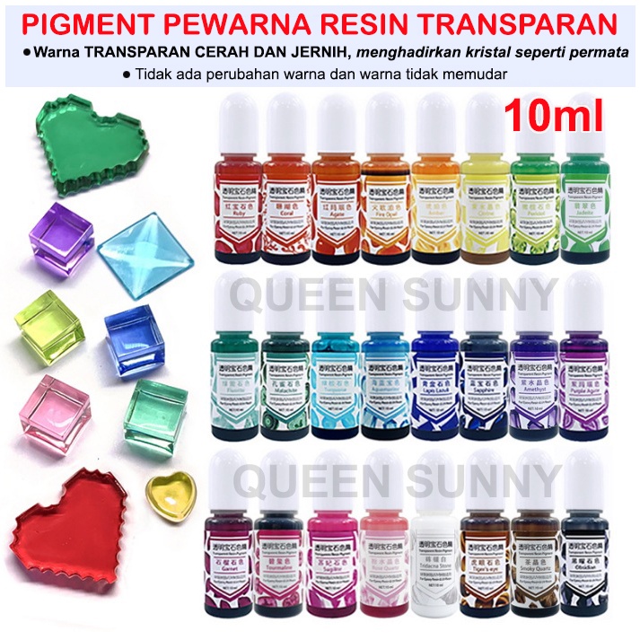 Jual Pigment / Pewarna Resin BENING TRANSPARAN KRISTAL 10ml Cat Resin ...