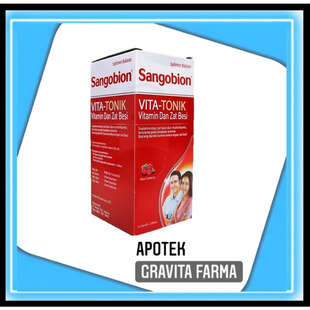 Jual Sangobion Vitatonik 250 mL | Shopee Indonesia