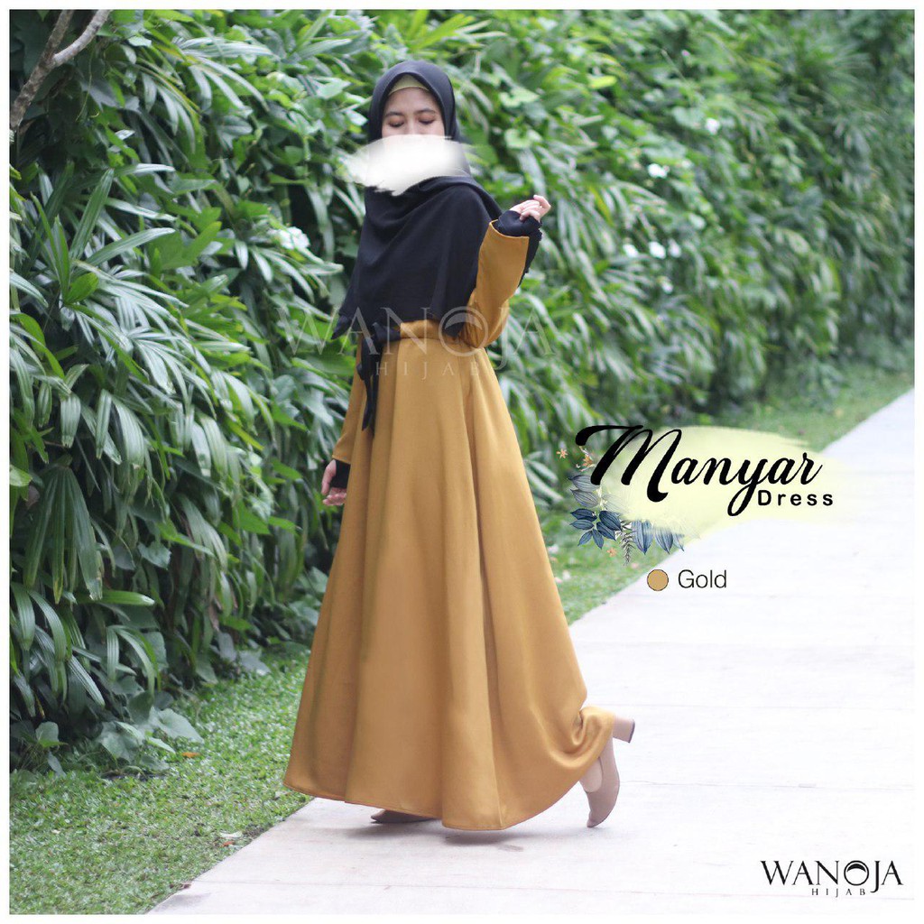 Jual Gamis Syari Busui Bumil Abaya serut tali MANYAR wanoja hijab Maxy ...