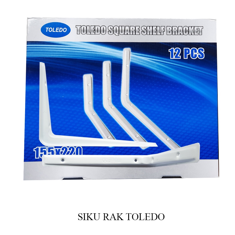 Jual Siku Rak / Siku Penyangga Dekorasi Ruangan putih TEBAL varian size ...