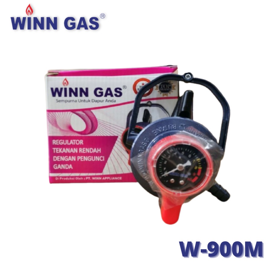 Jual WINN GAS REGULATOR LPG DOUBLE LOCK TEKANAN RENDAH METER W900M ...