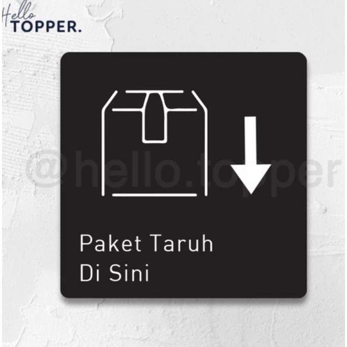 Jual Sign Akrilik Paket Taruh Disini Print | Sign Board Akrilik ...