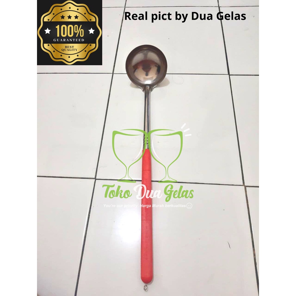 Jual Irus Sendok Centong Kuah Bakso Baso Sayur Stainless Panjang 40 cm ...