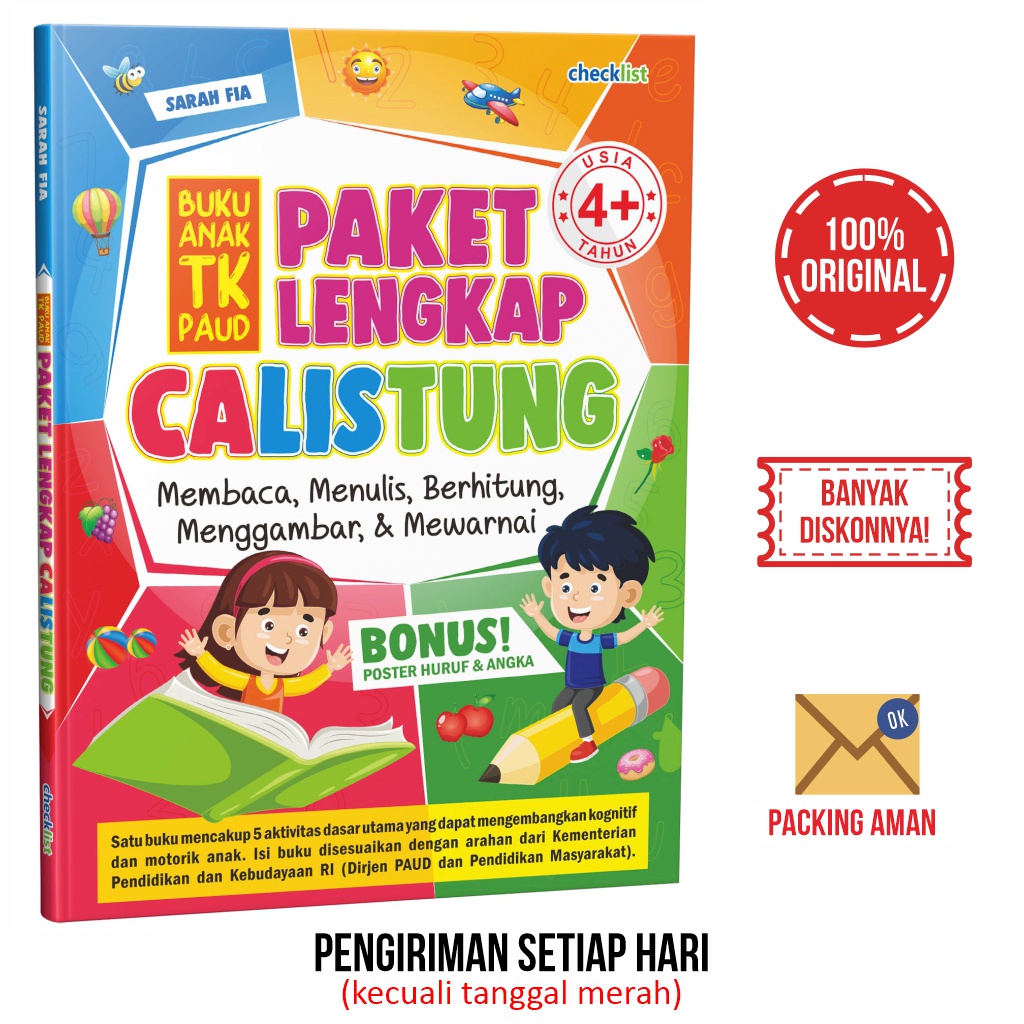 Jual Buku Aktivitas Anak TK PAUD Paket Lengkap Calistung | Shopee Indonesia