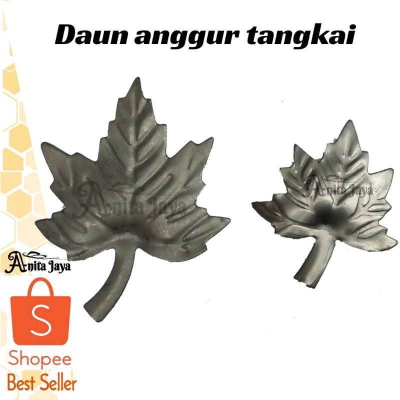 Jual daun anggur tangkai besi plat ornamen tralis hiasan pagar balkon ...