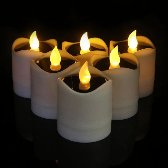 Jual Abdy - Lampu Led Solar Lilin Candle Light Dinner Dekorasi Meja ...