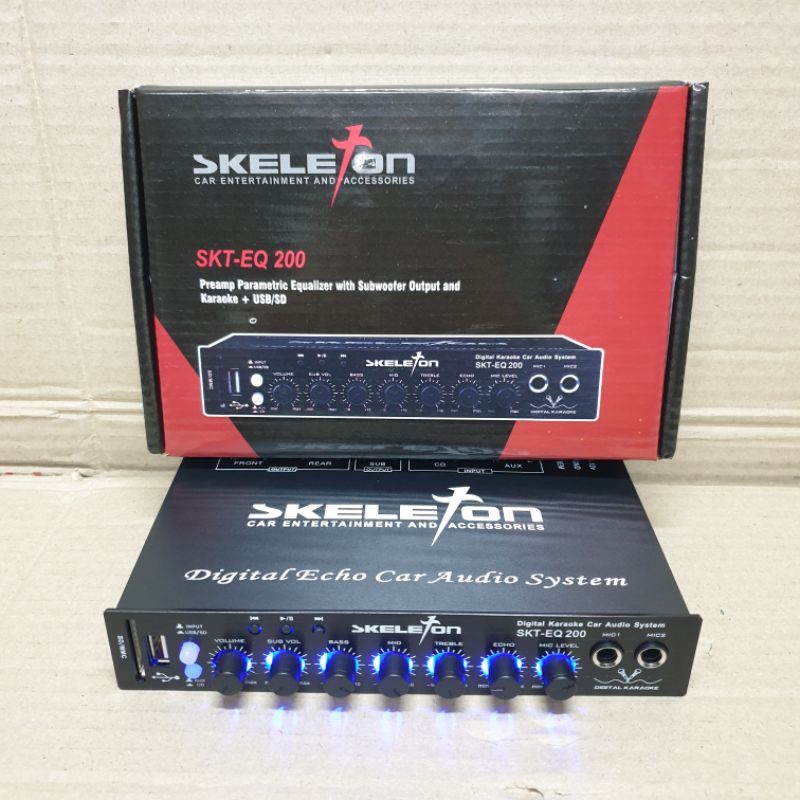 Jual Preamp Skeleton EQ 200 - USB Memory Karaoke Equalizer Parametrik ...