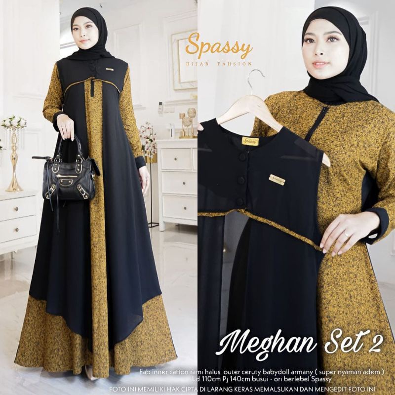 Jual Meghan Set Gamis terbaru modern terkini murah | Shopee Indonesia