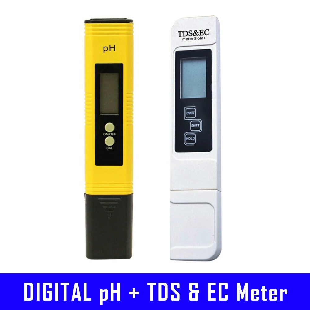Jual Paket 2in1 PH Meter Dan TDS & EC Meter Alat Ukur Hidroponik | Shopee Indonesia