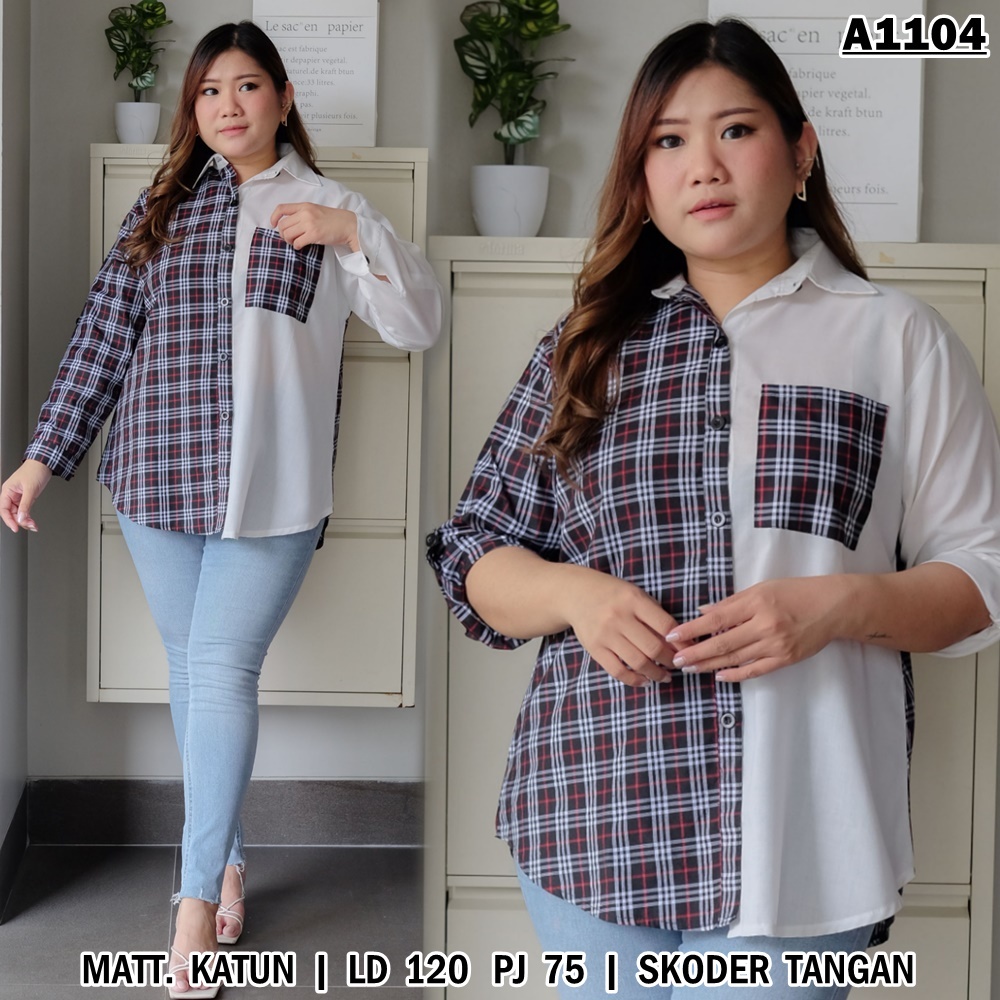 Jual UNION11 - ATASAN WANITA JUMBO XXXL / BLOUSE JUMBO WANITA / ATASAN JUMBO WANITA LD 120 ...