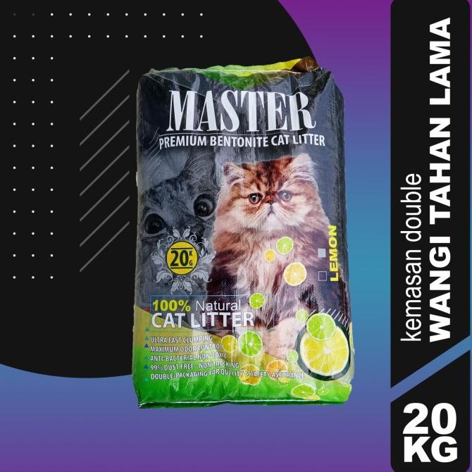 Jual Pasir Kucing Gumpal Wangi Master 20 Kg / Cat Litter Master 20kg ...