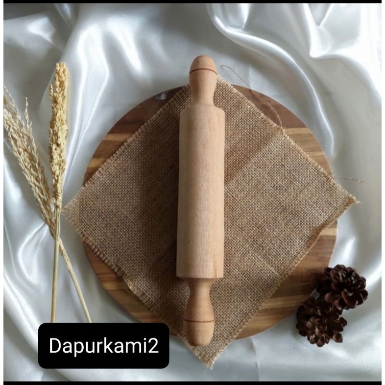 Jual Rolling Pin Kayu / Gilingan Adonan Kue / Perata Adonan Kue 33 cm ...