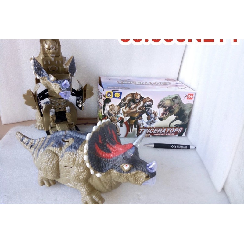 Jual mainan dinosaurus triceratops 2 in 1 dino jadi robot transform ...