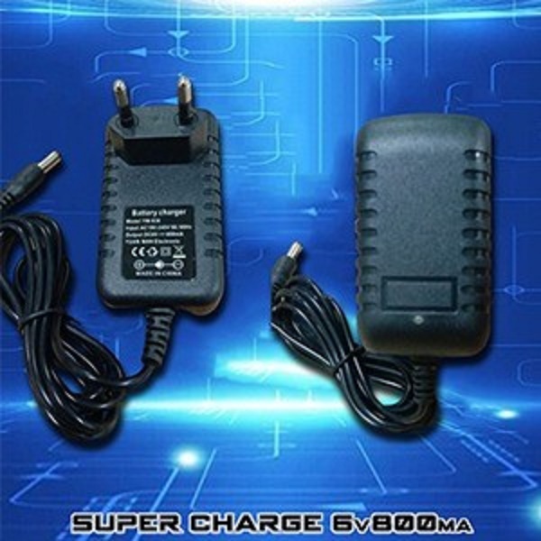 Jual Charger Adaptor Mobil Motor Mainan Aki Anak 6V 800Ma AC DC Adapter ...