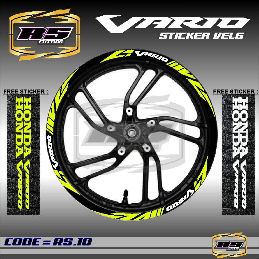 Jual Cutting Sticker Velg Vario - Aksesoris Motor Stiker Lis Velg Honda ...