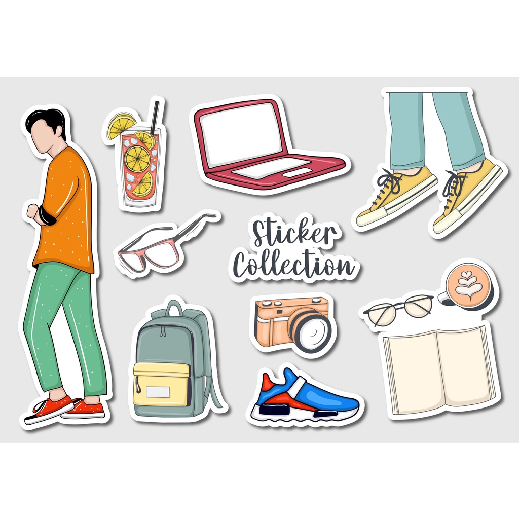 Jual Sticker Aesthetic Summer Boys Collection - Sticker Tumblr Hello ...