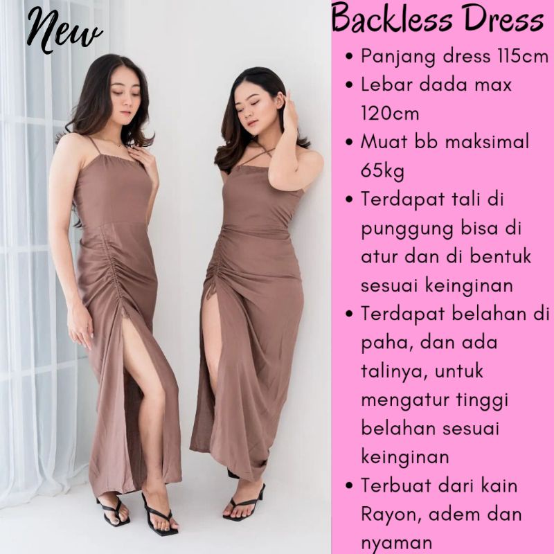 Jual BODYCON DRESS BACKLESS DRESS DRESS BODYCON PANJANG DRESS SEXY DRES ...