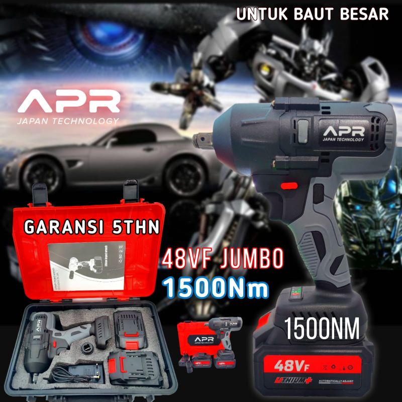Jual Impact Wrench APR JAPAN JUMBO 850Nm Up to 1500NM untuk baut ban truck CVT (PIS) | Shopee ...
