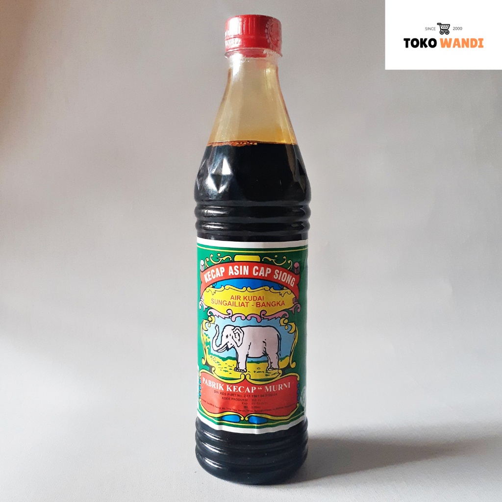 Jual KECAP ASIN GAJAH CAP SIONG BANGKA 600 ML | Shopee Indonesia