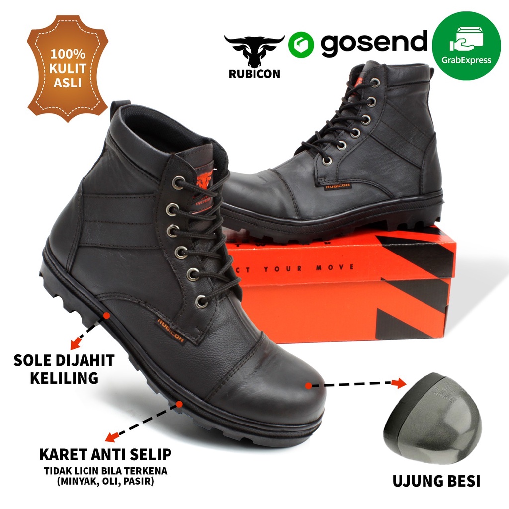 Jual SEPATU ORIGINAL RUB TRACK / RUBICON BOOTS SAFETY CATRID PRIA ...