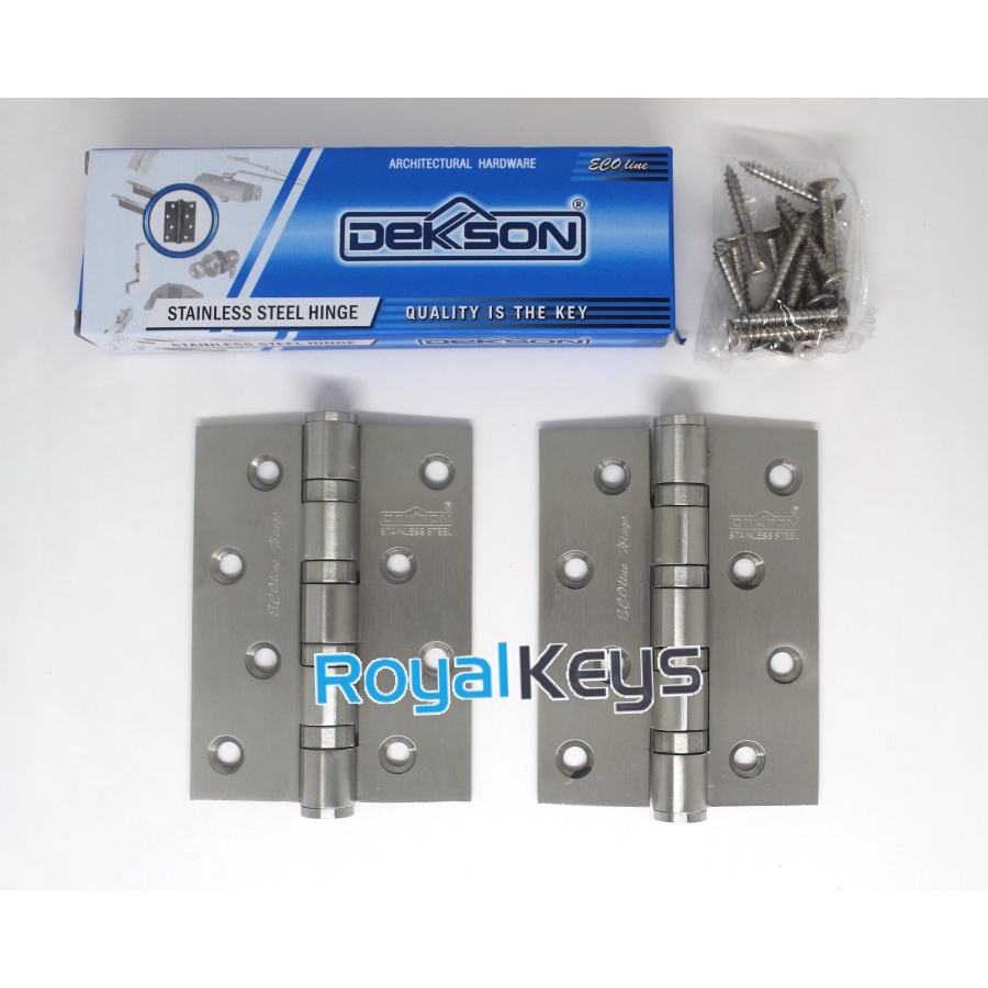 Jual Engsel Kupu Pintu 4 Inch Hinge Dekson Dekkson ESS EL 4X3X3MM 4BB ...