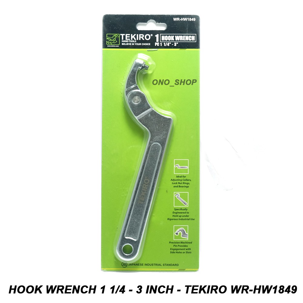 Jual Hook Wrench 1 1/4 - 3 Inch - Tekiro WR-HW1849 | Shopee Indonesia