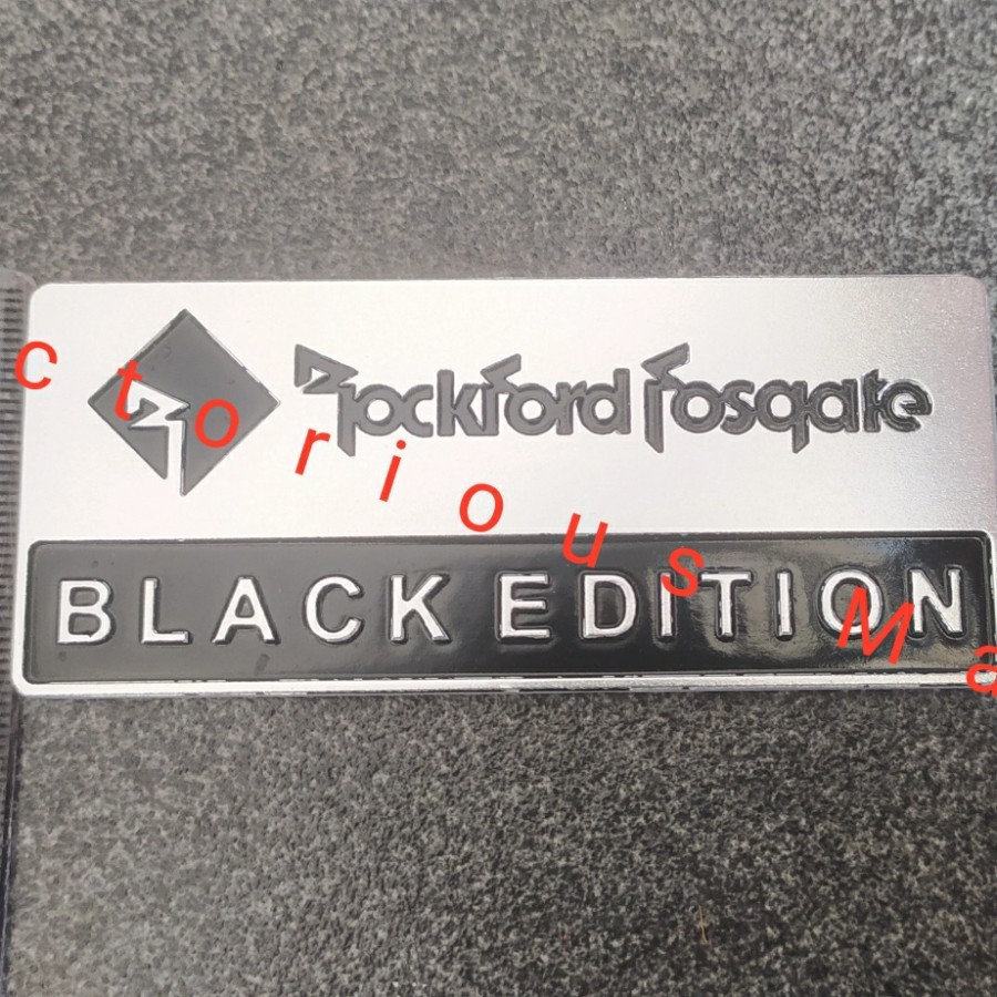 Jual Emblem Logo Rockford Fosgate Black Edition / Logo Rockfordfosgate ...