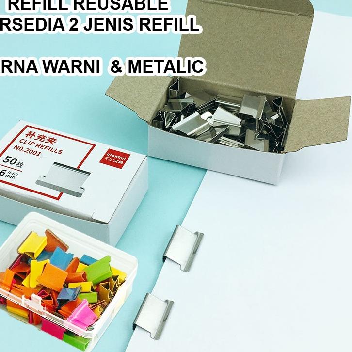 Jual BELI 5 GRATIS 1 Paper Clipper Portable Metal Penjepit Kertas ...