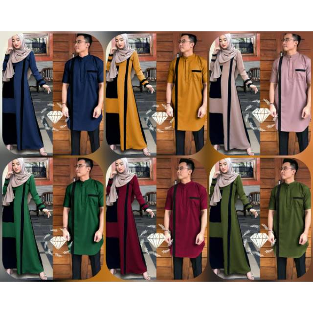 Jual CP COUPLE JUBAILINA (koko dan maxy gamis bisa jual pisah ) MS ...