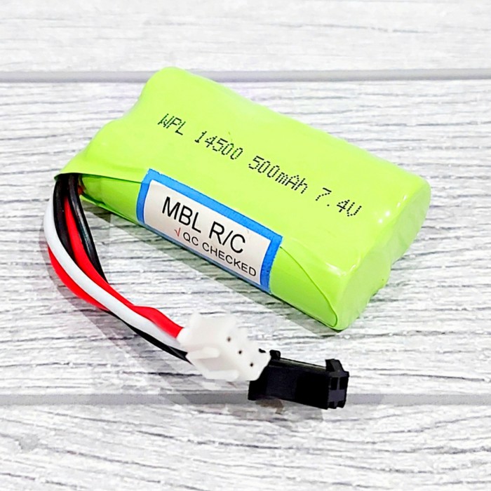 Jual Mini Li-ion Battery 7.4 Volt 500 mAh Baterai WPL D12 | Shopee ...