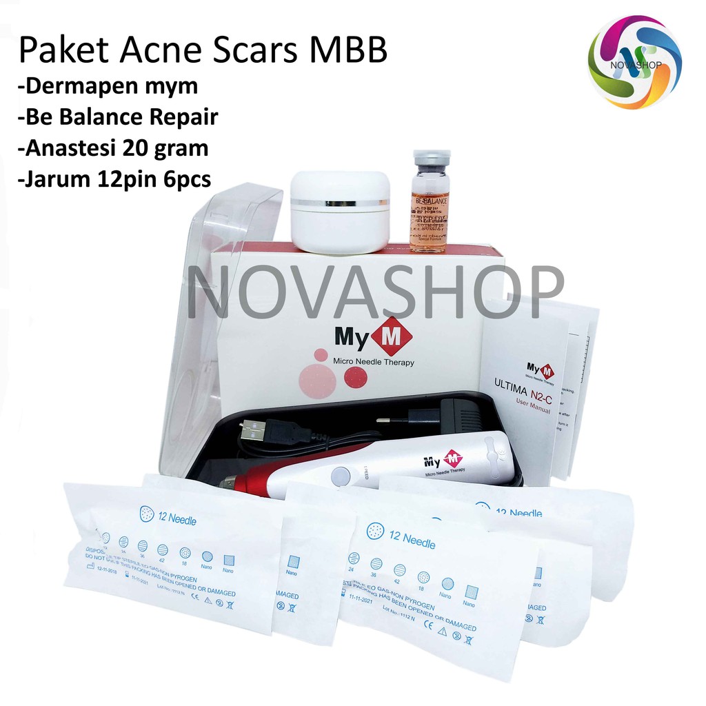 Jual PAKET ACNE SCARS MTS BOPENG DERMAPEN | Shopee Indonesia