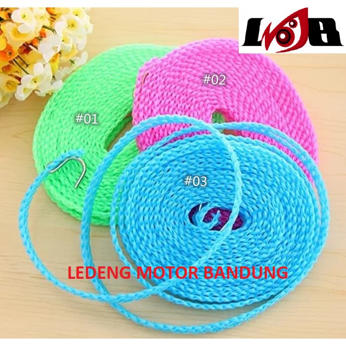 Jual Tali Jemuran Baju Jemur Pakaian Serba Guna 5 meter | Shopee Indonesia