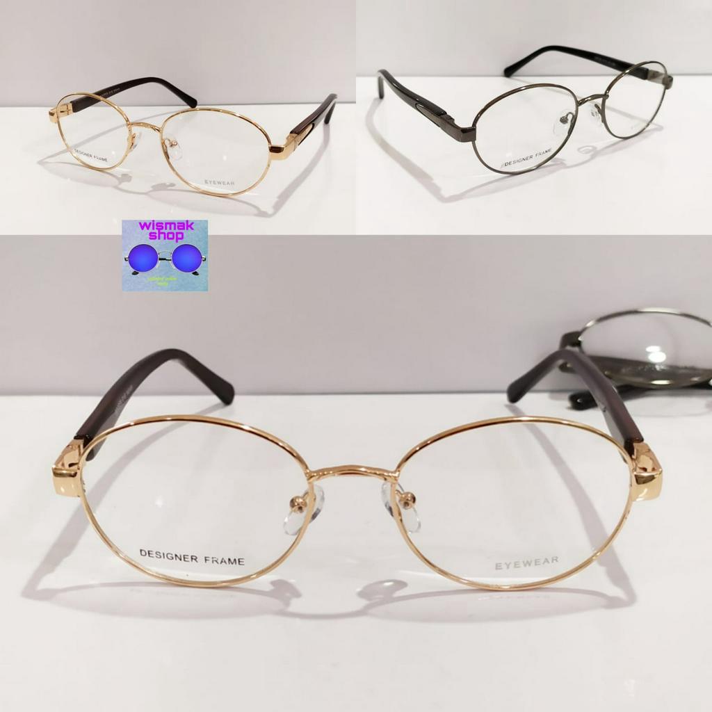 Jual kacamata baca frame ovale lonjong lensa antiradiasi kaca atau mika ...