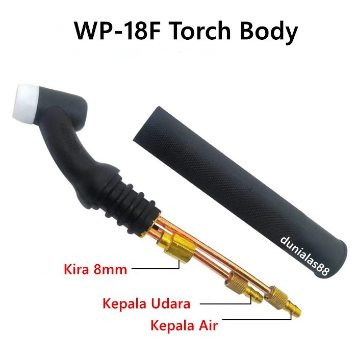 Jual WP-18 WP-18F WP-18V WP-18P Torch Head Kepala Tig Argon Flexible Lurus Welding Torch ...