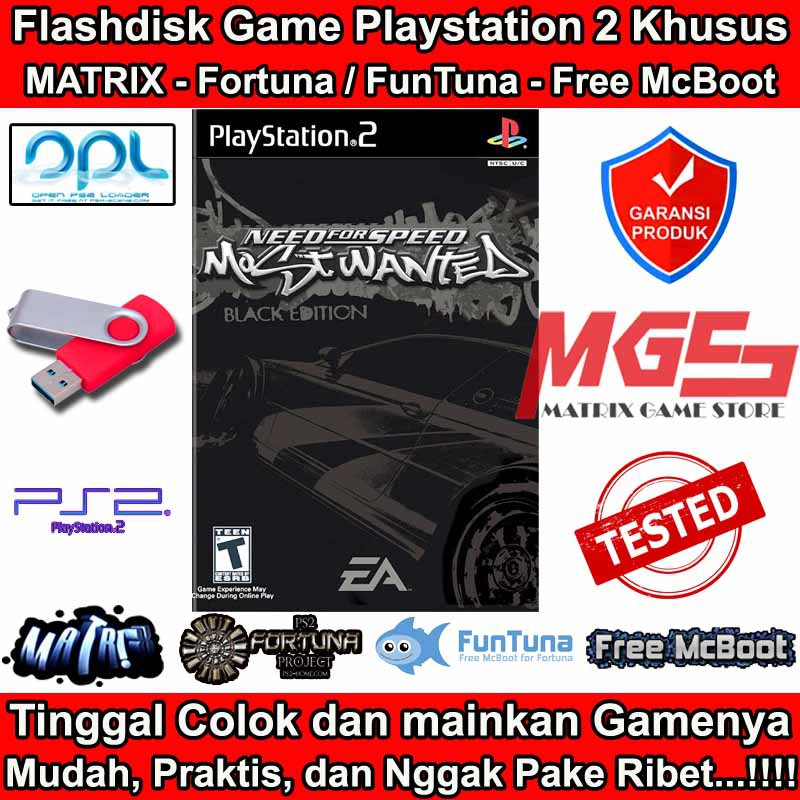 Jual Flashdisk Game PS2 PS 2 NFS Need for Speed Most Wanted - Black ...