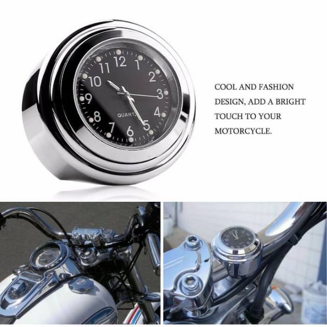 Jual Jam motor jam untuk stang handlebar motor waterproof motorcycle ...