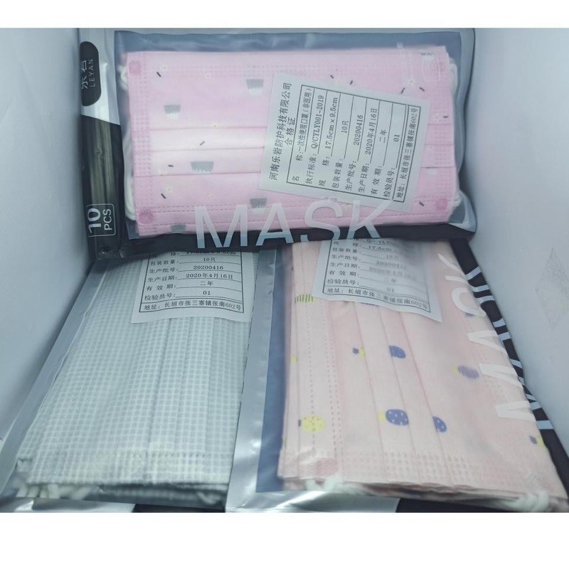 Jual Masker Motif 3 Ply 1 Pack Isi 10 Pcs | Shopee Indonesia