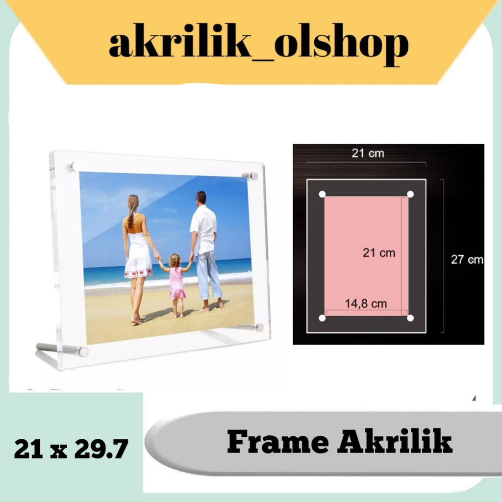 Jual FRAME FOTO AKRILIK POSTER DINDING ACRYLIC UKURAN A4 | Shopee Indonesia