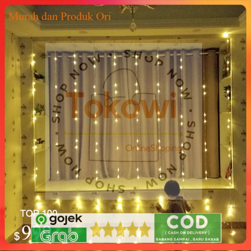 Jual Lampu Dekorasi Dinding Waterfall Meteor Shower Light 3x3Meter 320 ... Jual Lampu Dekorasi Dinding Waterfall Meteor Shower Light 3x3Meter 320 ...
