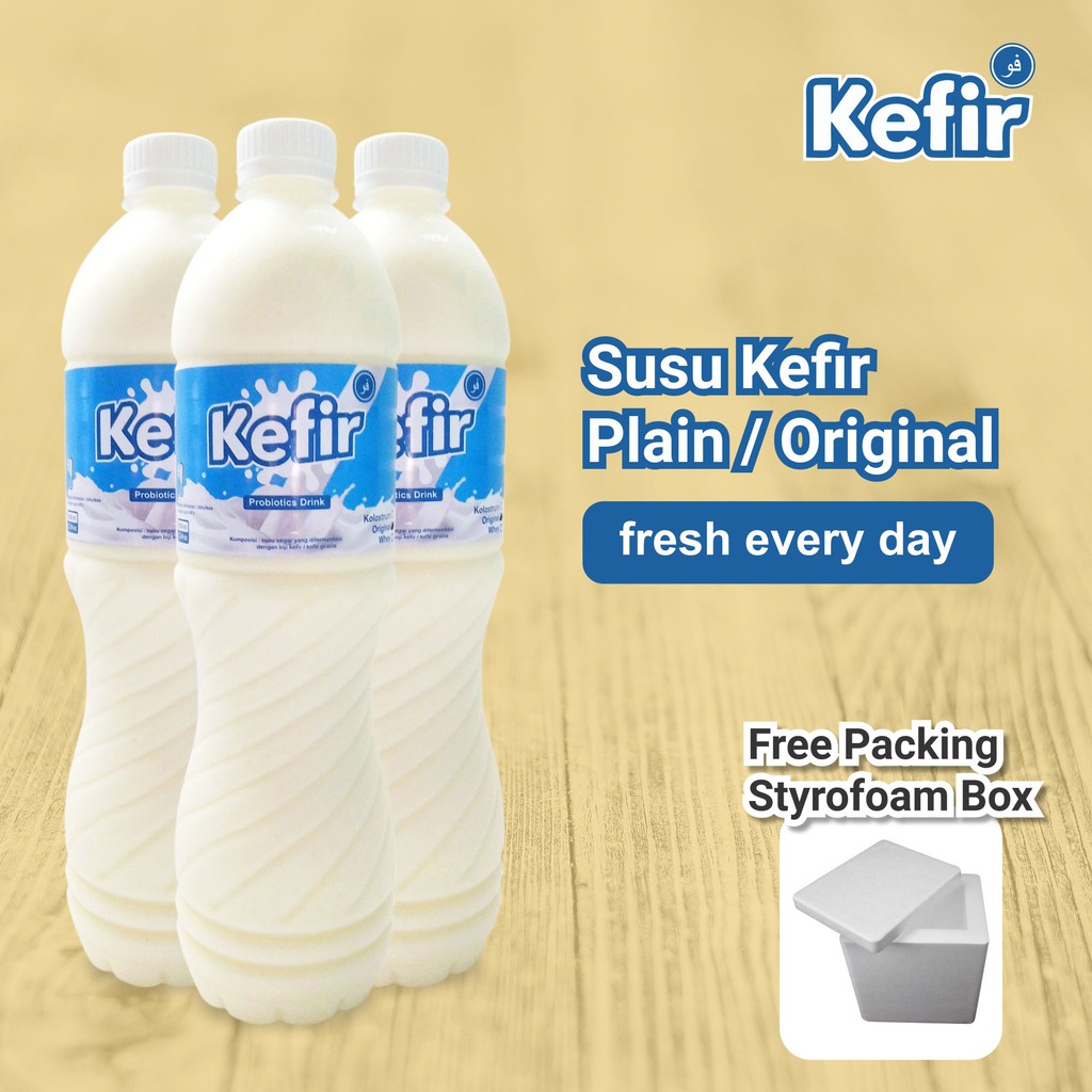 Jual SUSU KEFIR SAPI PLAIN 1 LITER ORIGINAL TERMURAH - SUSU OLAHAN ...