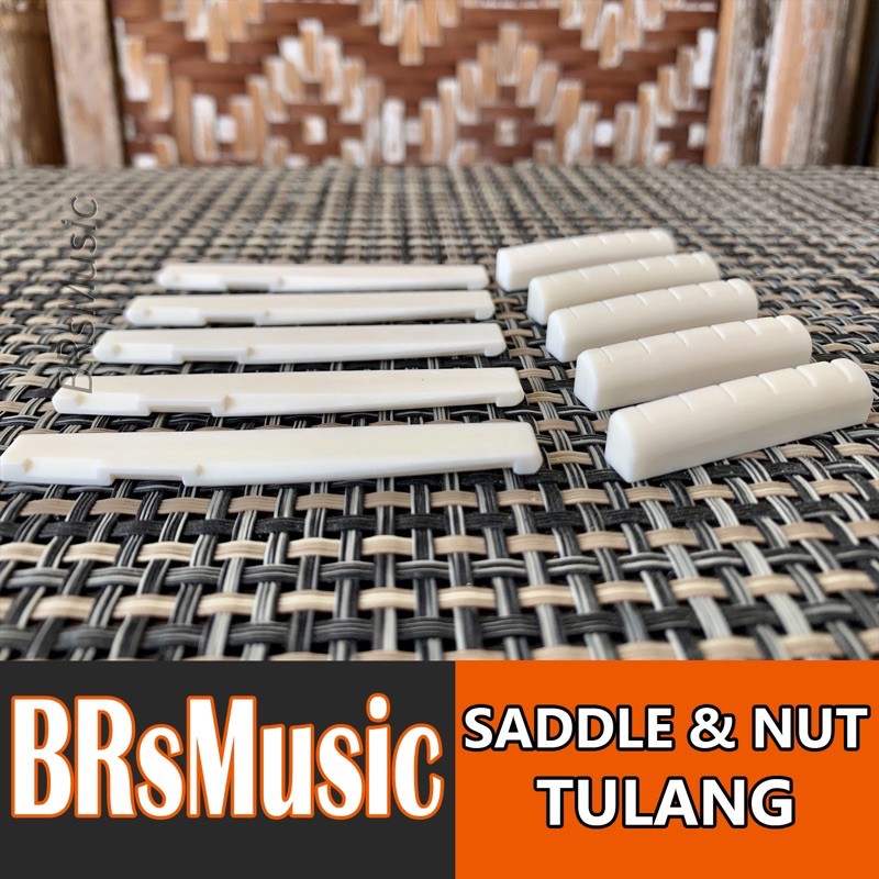 Jual SATU SET Saddle dan Nut Tulang Untuk Gitar Akustik dan Klasik ...