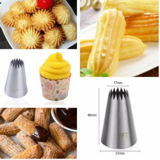 Jual Spuit kue sus eclair/Kue kering churros sagu keju/Kue semprit sus kering | Shopee Indonesia