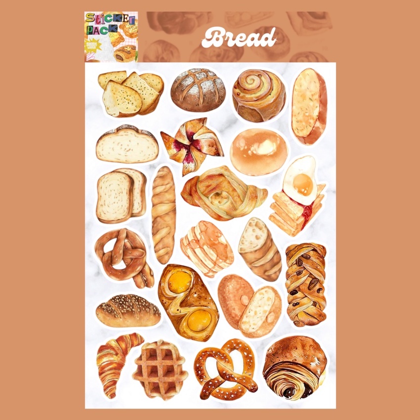 Jual Bread Sticker Sheet | Shopee Indonesia